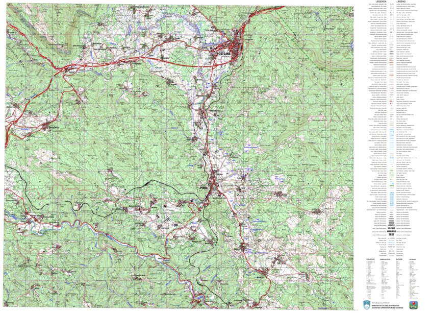 Postojna (T504701A) Map by Surveying and Mapping Authority of the ...