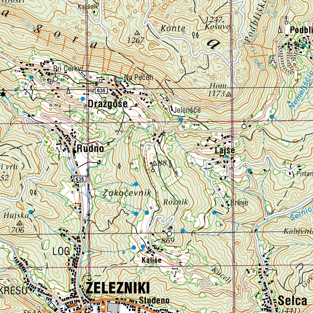 Radovljica (T502201B) Map by Surveying and Mapping Authority of the ...