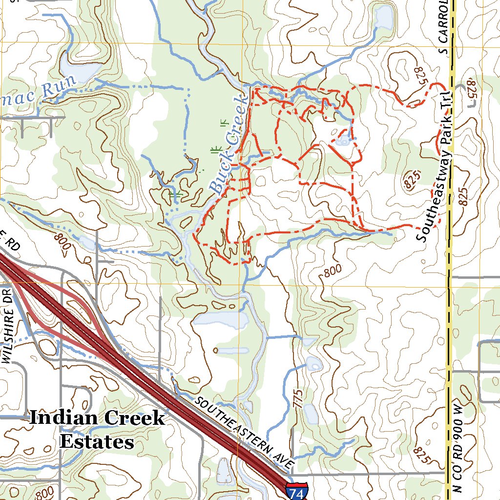 Acton, IN (2022, 24000-Scale) Map by United States Geological Survey ...