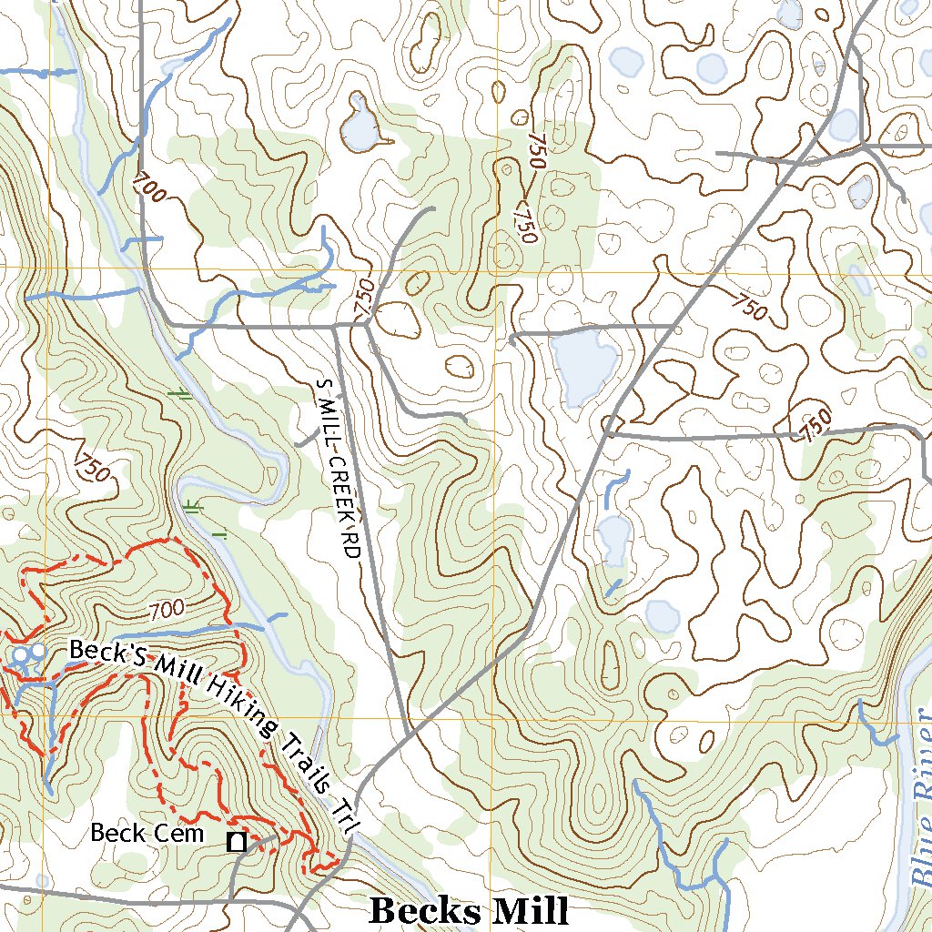 Becks Mill, IN (2022, 24000-Scale) Map by United States Geological ...