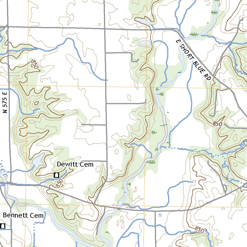 Rays Crossing, IN (2022, 24000-Scale) Map by United States Geological ...