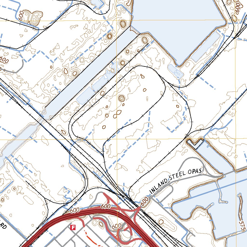 Whiting, IN (2022, 24000-Scale) Map by United States Geological Survey ...