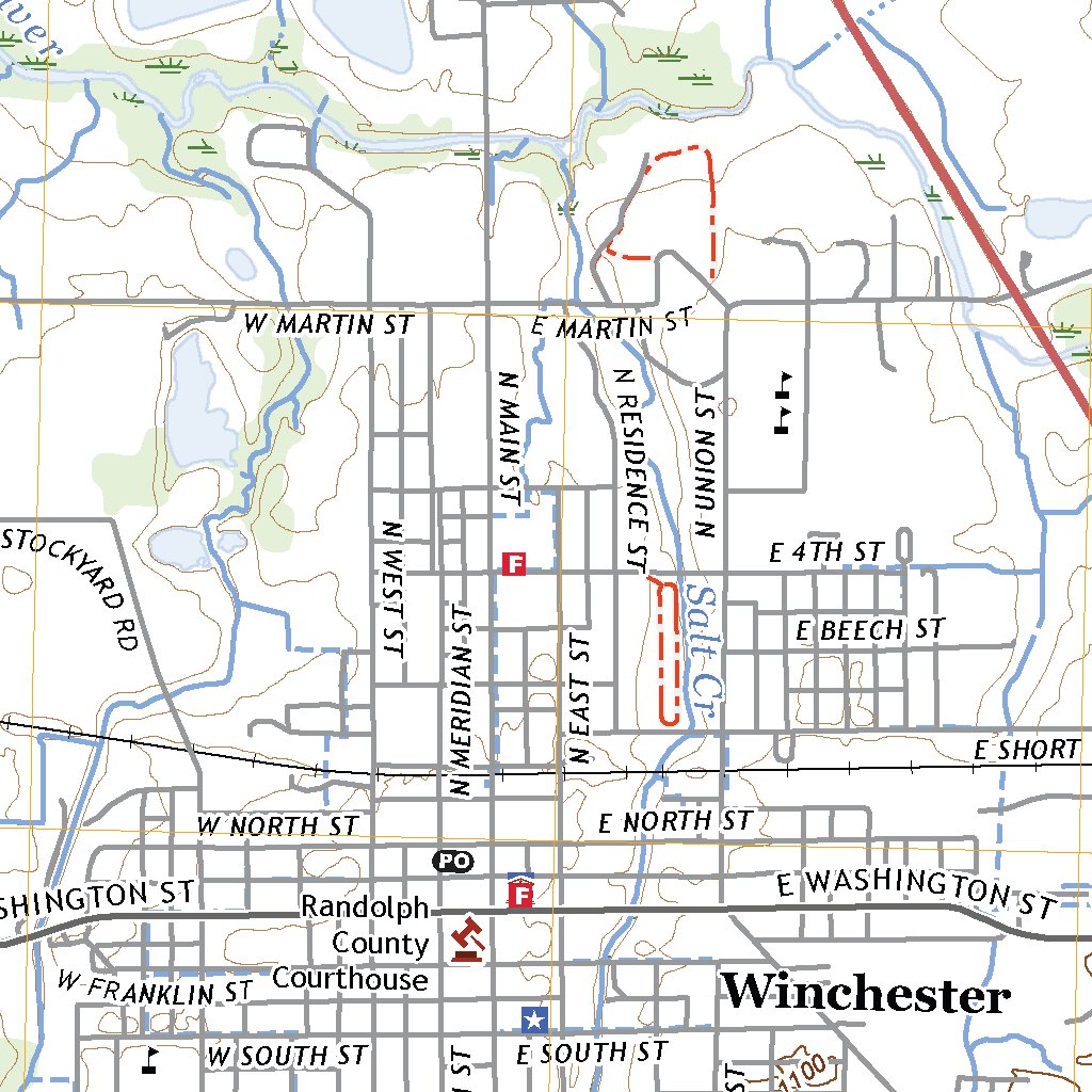 Winchester, IN (2022, 24000-Scale) Map by United States Geological ...