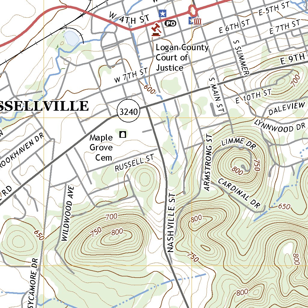 Russellville, KY (2022, 24000-Scale) Map by United States Geological ...