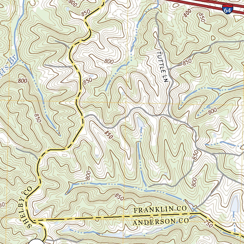 Waddy, KY (2022, 24000-Scale) Map by United States Geological Survey ...