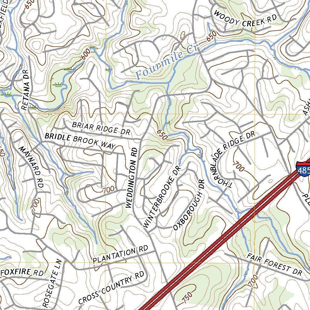 Matthews, NC (2022, 24000-Scale) Map by United States Geological Survey ...