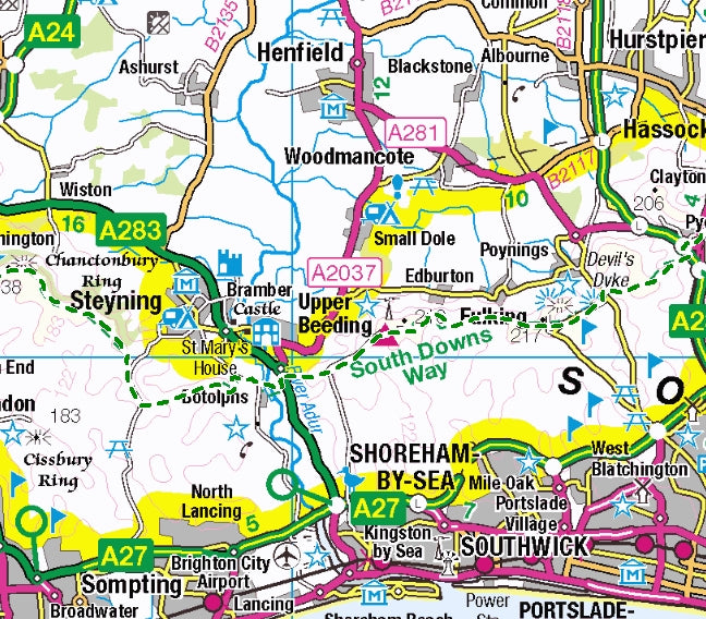 South Downs Way Overview Map by Paul Johnson - Offline Maps | Avenza Maps