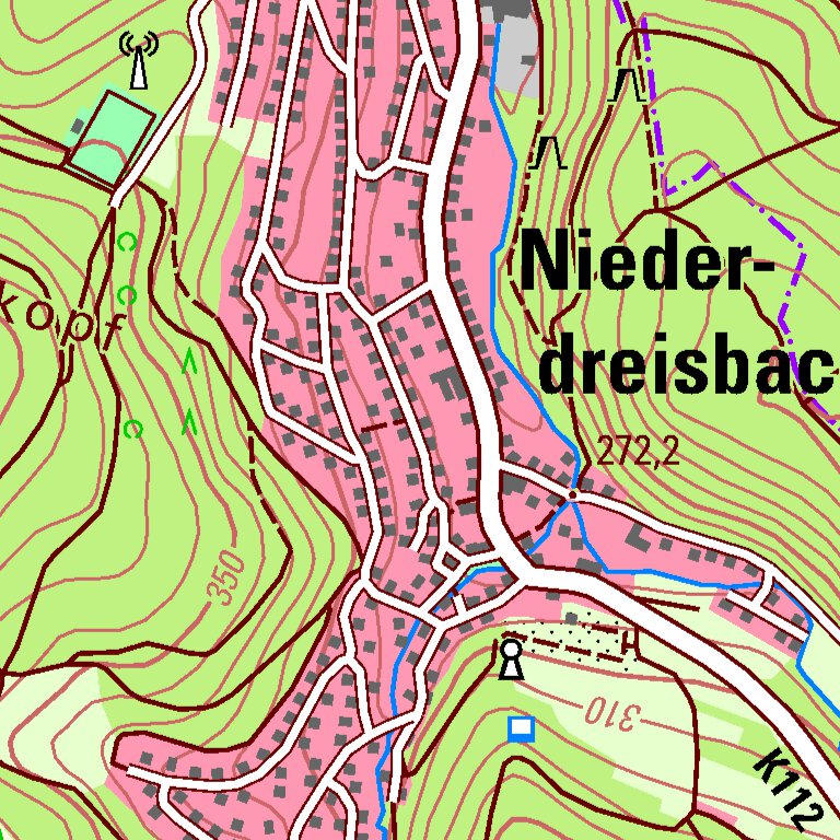 Alsdorf (1:25,000) Map by Landesamt fur Vermessung und ...