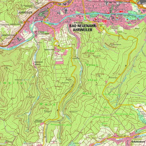 Bad Neuenahr-Ahrweiler (1:25,000) Map by Landesamt fur Vermessung und ...