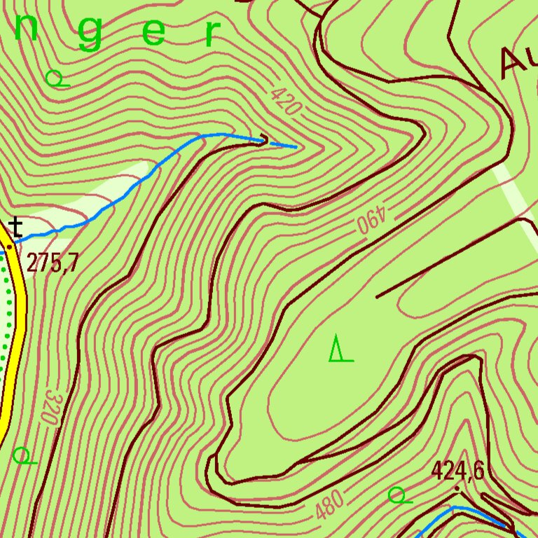 Kesseling (1:25,000) Map by Landesamt fur Vermessung und ...