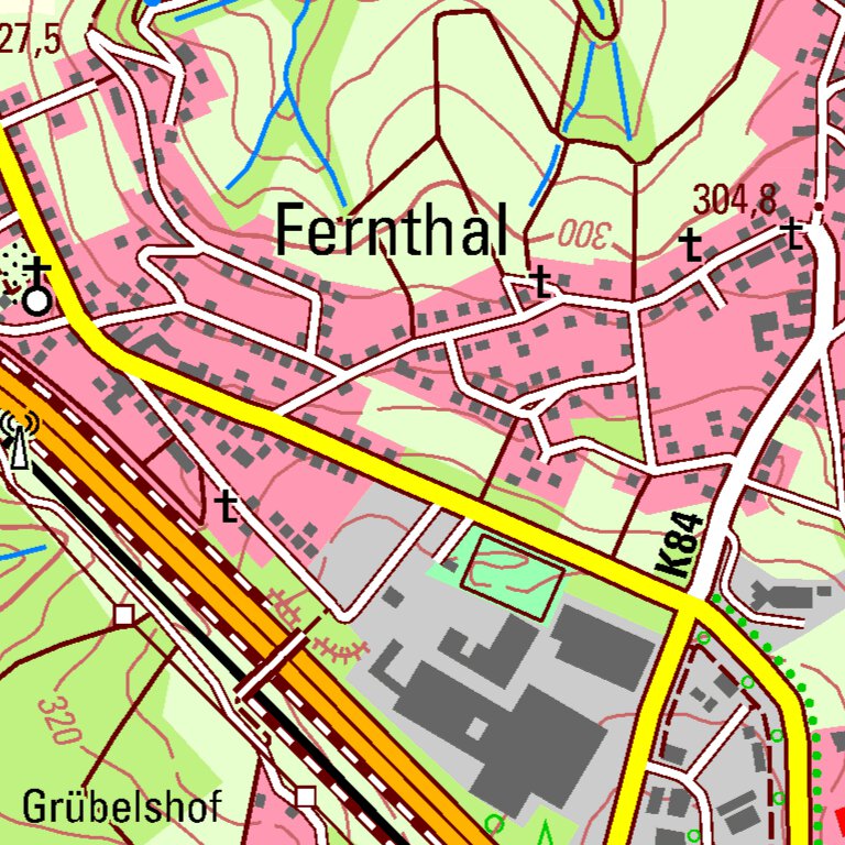 Breitscheid (1:25,000) Map by Landesamt fur Vermessung und ...