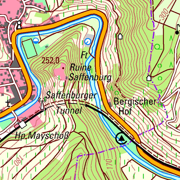 Altenahr (1:25,000) Map by Landesamt fur Vermessung und ...