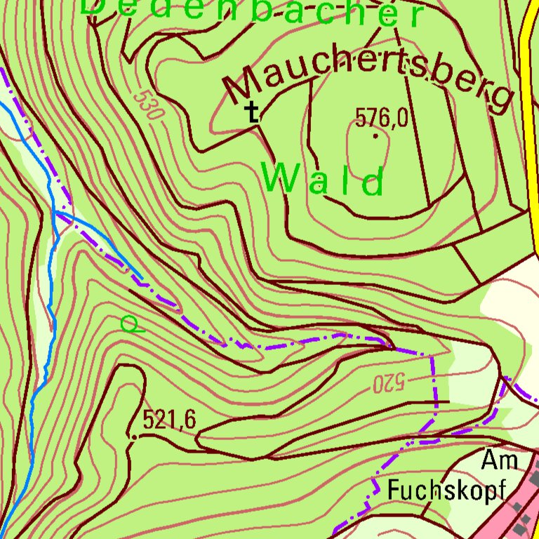 Heckenbach (1:25,000) Map by Landesamt fur Vermessung und ...