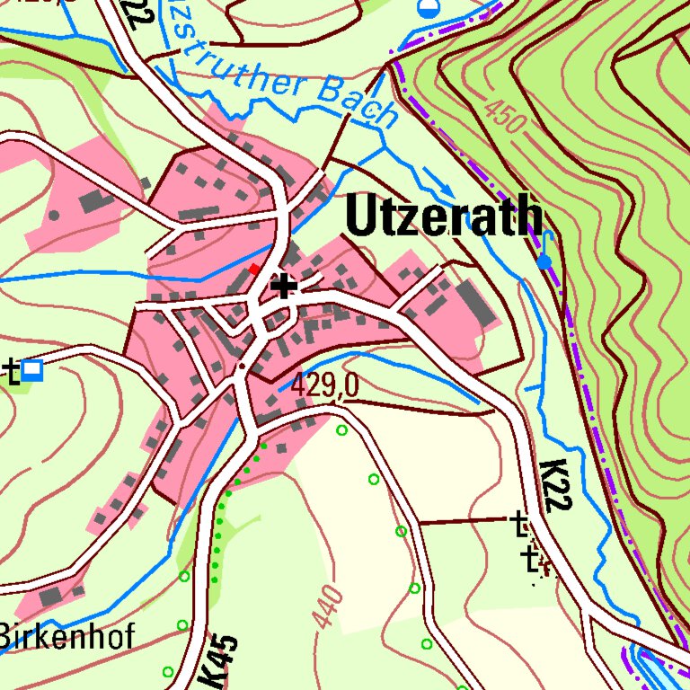 Utzerath (1:25,000) Map by Landesamt fur Vermessung und ...
