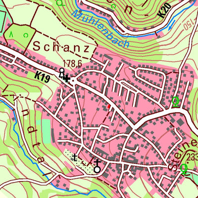Urbar (1:25,000) Map by Landesamt fur Vermessung und ...