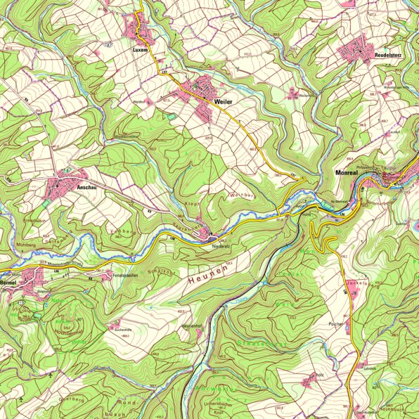 Monreal (1:25,000) Map by Landesamt fur Vermessung und ...
