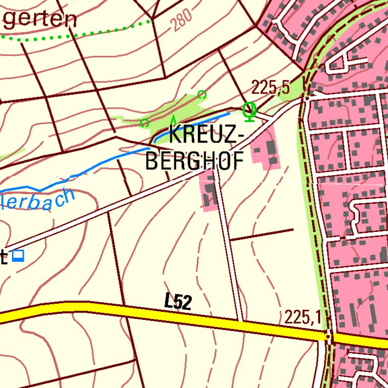 Polch (1:25,000) Map by Landesamt fur Vermessung und ...