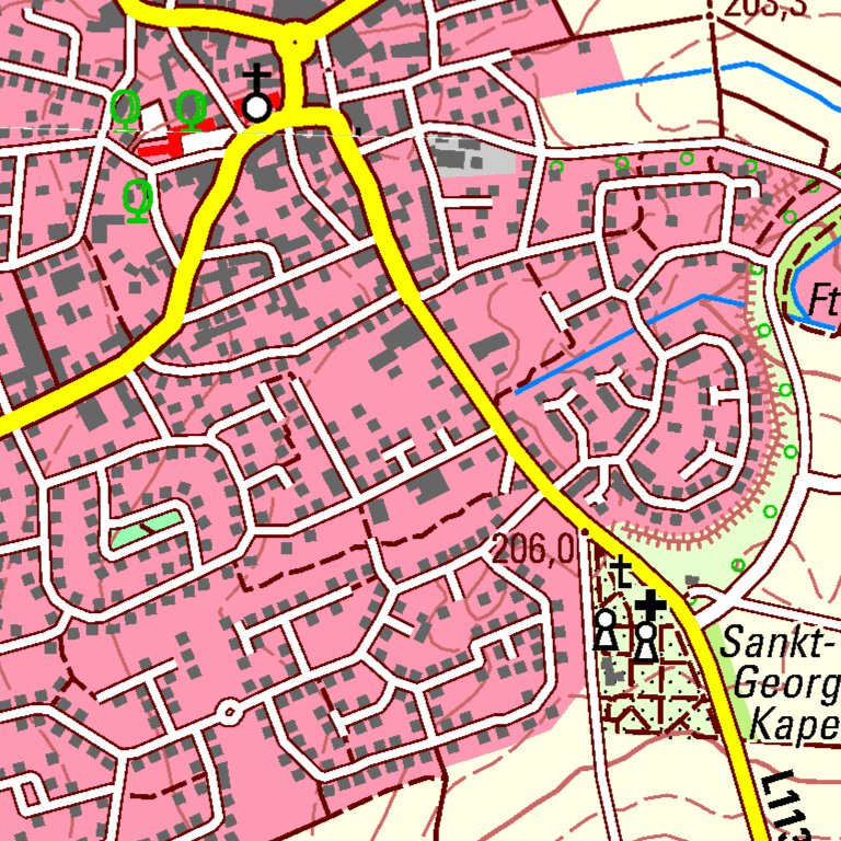 Polch (1:25,000) Map by Landesamt fur Vermessung und ...