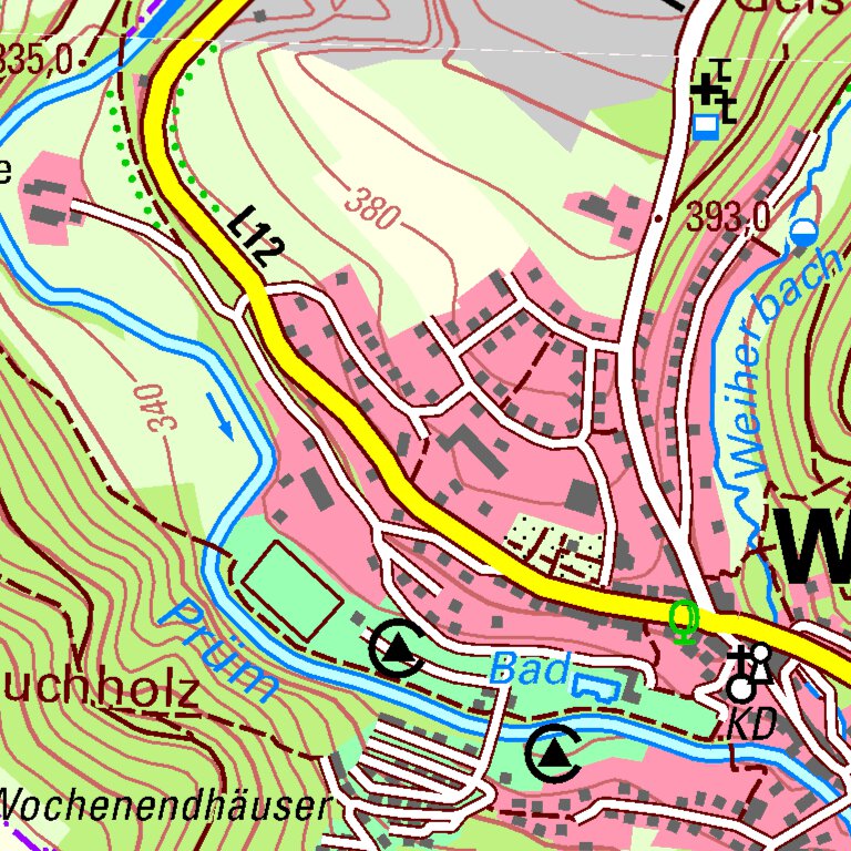 Lichtenborn (1:25,000) Map by Landesamt fur Vermessung und ...