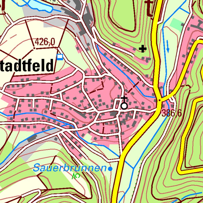 Daun (1:25,000) Map by Landesamt fur Vermessung und ...