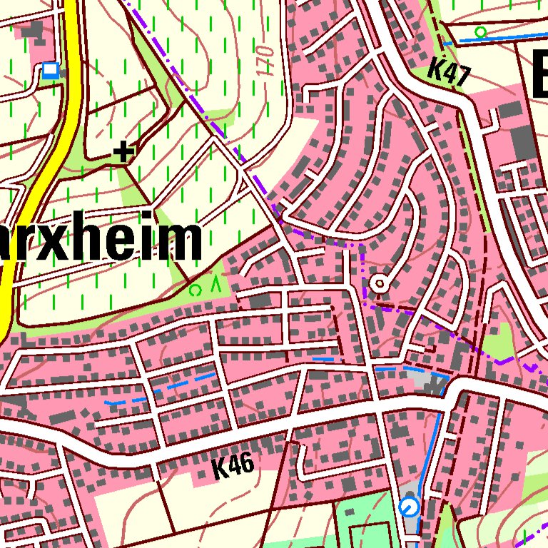 Bodenheim (1:25,000) Map by Landesamt fur Vermessung und ...