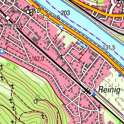 Langsur (1:25,000) Map by Landesamt fur Vermessung und ...