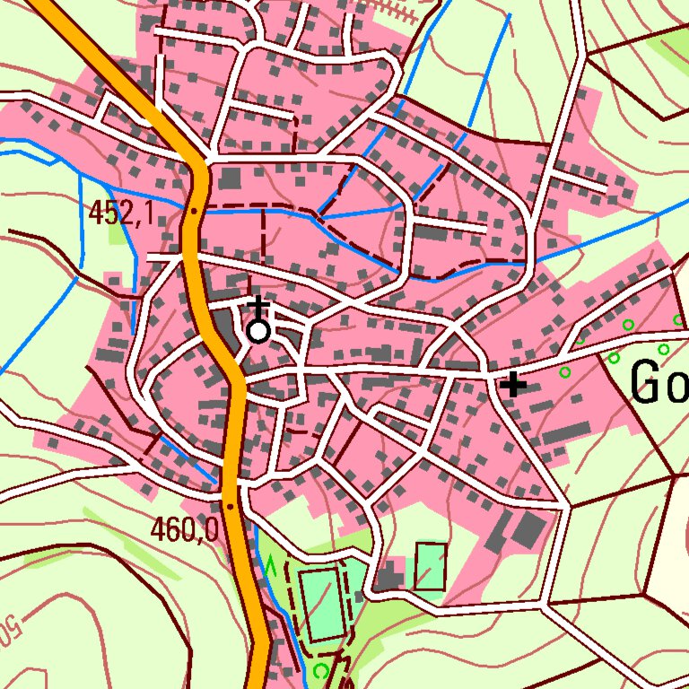 Morbach (1:25,000) Map by Landesamt fur Vermessung und ...