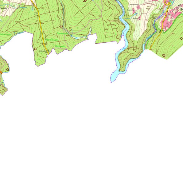 Züsch (1:25,000) Map by Landesamt fur Vermessung und ...