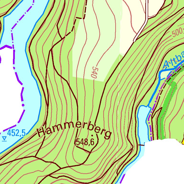 Züsch (1:25,000) Map by Landesamt fur Vermessung und ...