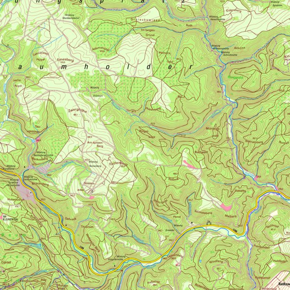 Baumholder (1:25,000) Map by Landesamt fur Vermessung und ...