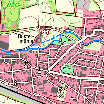 Monsheim (1:25,000) Map by Landesamt fur Vermessung und ...