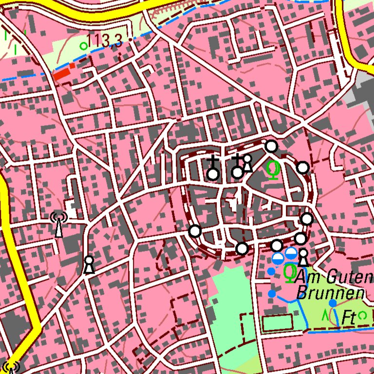 Freinsheim (1:25,000) Map by Landesamt fur Vermessung und ...