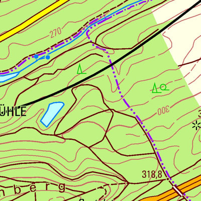 Mehlingen (1:25,000) Map by Landesamt fur Vermessung und ...