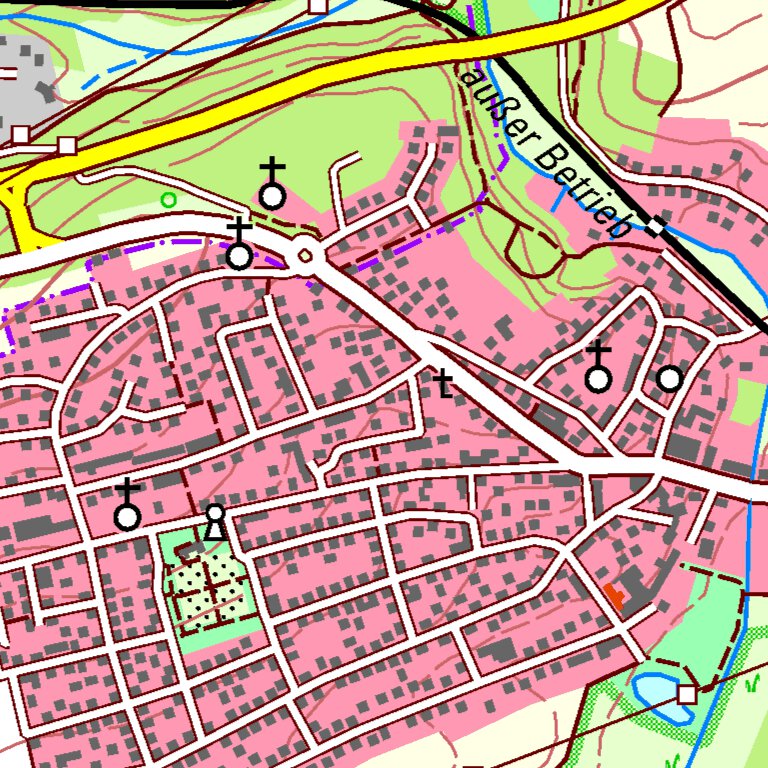 Rodenbach (1:25,000) Map by Landesamt fur Vermessung und ...