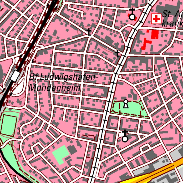 Altrip (1:25,000) Map by Landesamt fur Vermessung und ...