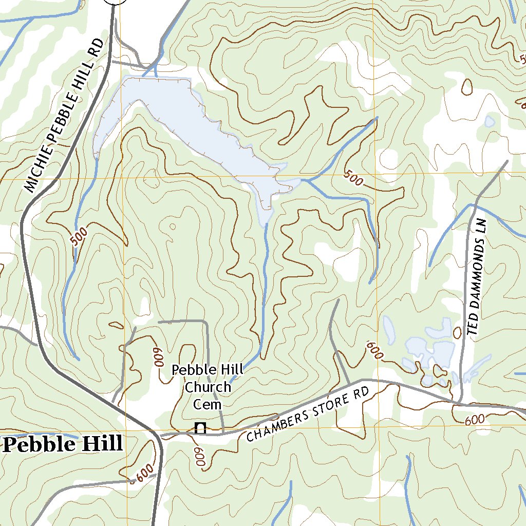 Michie, TN (2022, 24000-Scale) Map by United States Geological Survey ...