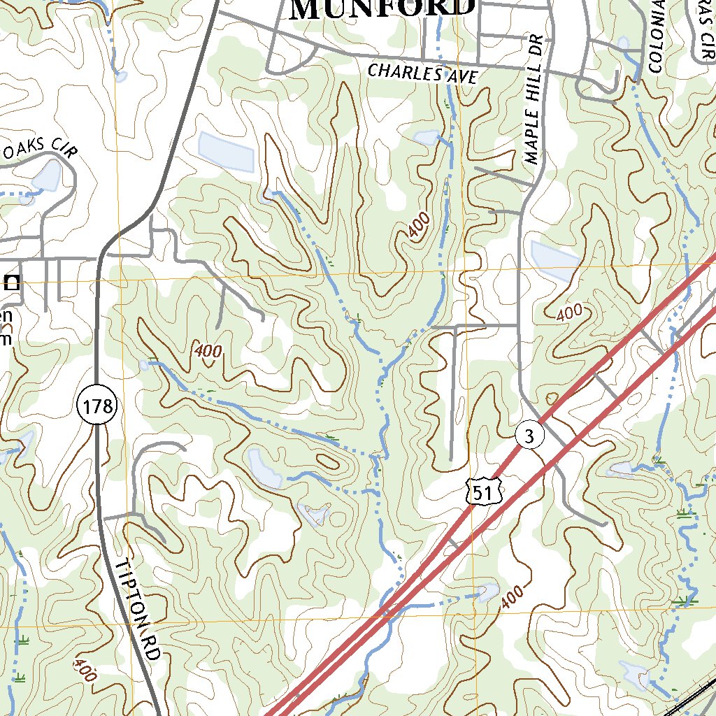 Munford, TN (2022, 24000-Scale) Map by United States Geological Survey ...