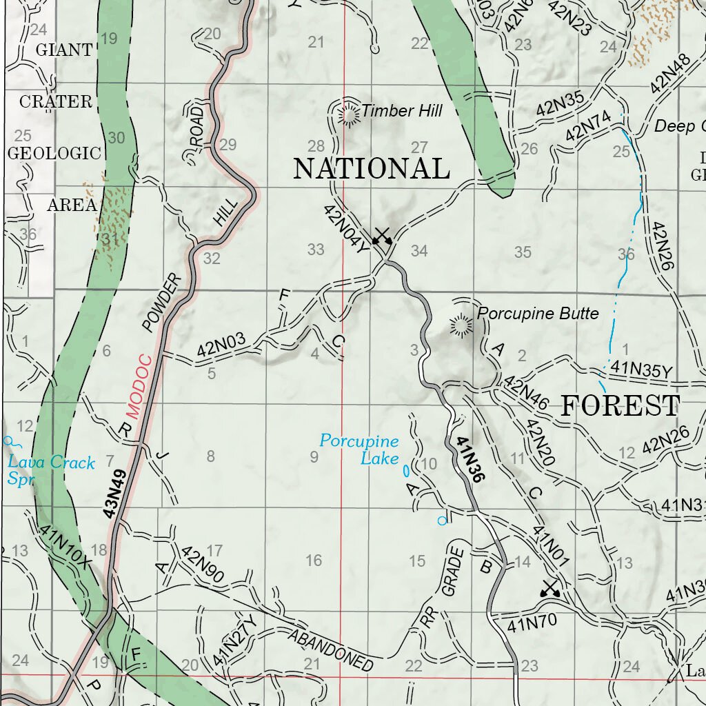 Modoc National Forest (West) Map by US Forest Service R5 | Avenza Maps