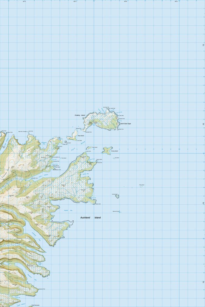 AK02 - Port Ross Map by Land Information New Zealand | Avenza Maps