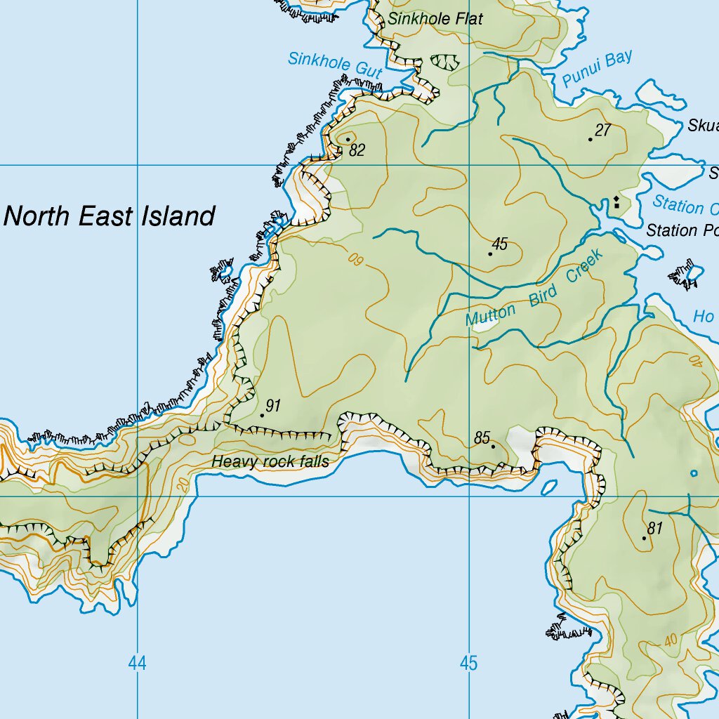 SI01 - Snares Islands/Tini Heke Map by Land Information New Zealand ...