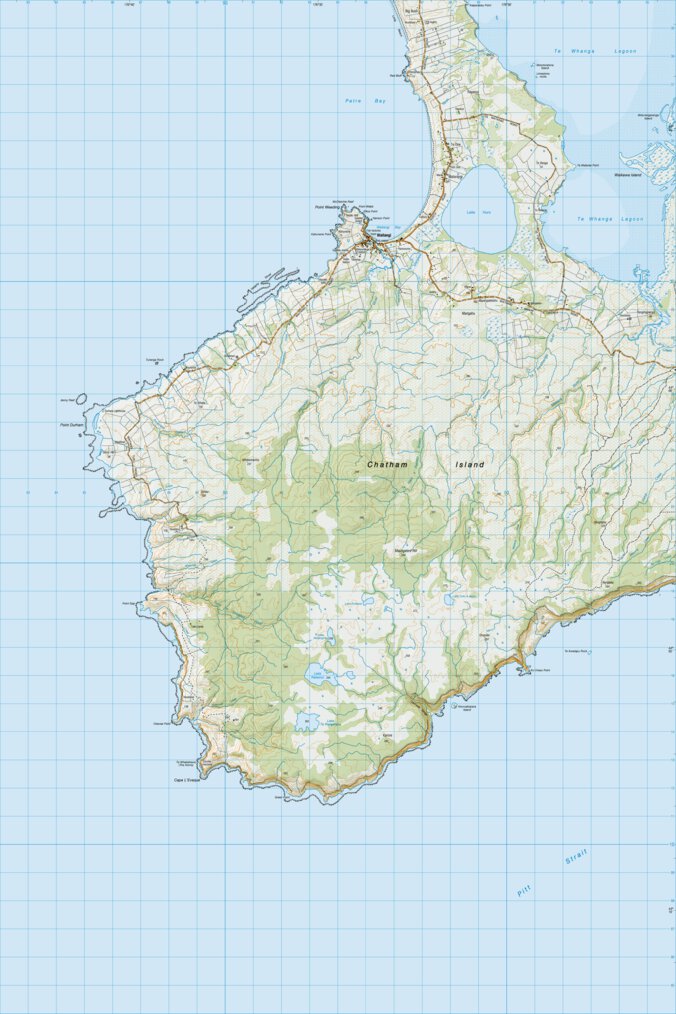CI04 - Waitangi Map by Land Information New Zealand | Avenza Maps