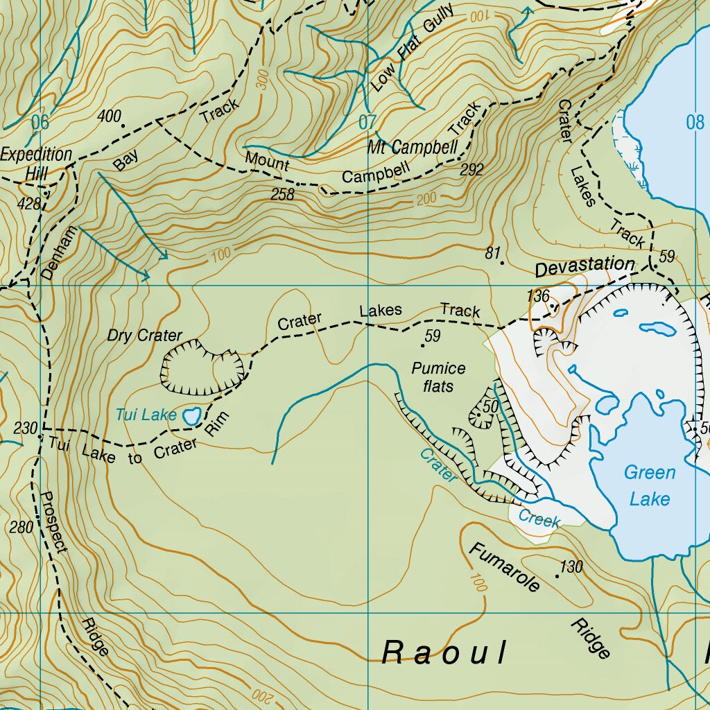 KI01 - Raoul Island Map by Land Information New Zealand | Avenza Maps