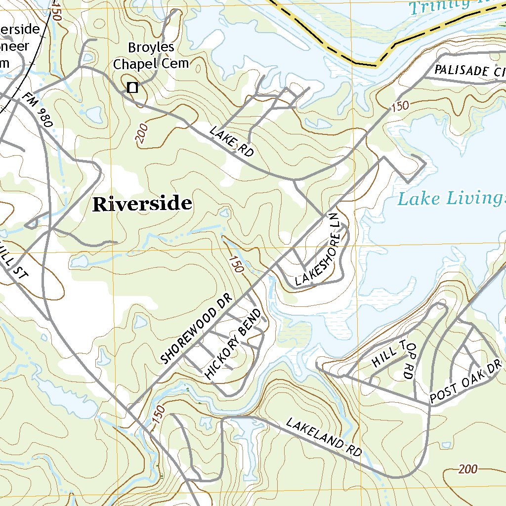 Riverside, TX (2022, 24000-Scale) Map by United States Geological ...