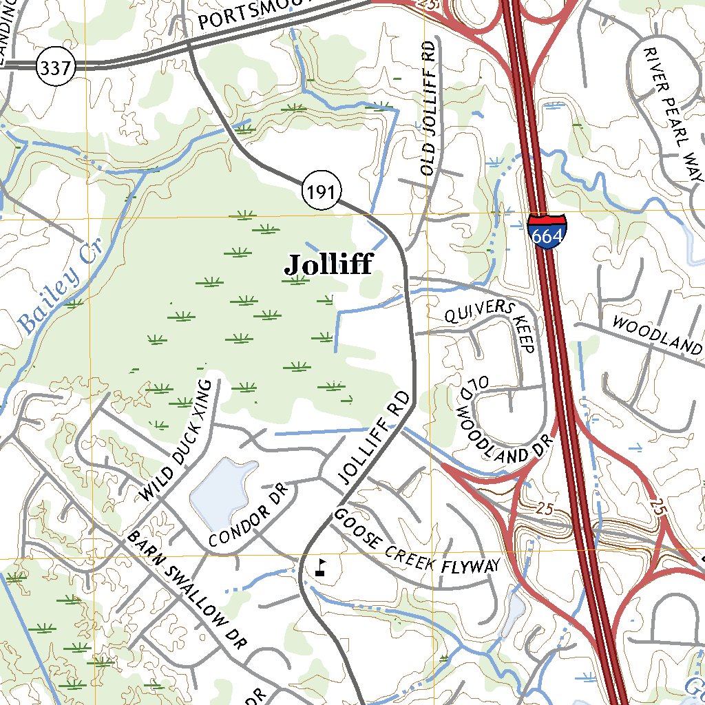 Bowers Hill, VA (2022, 24000-Scale) Map by United States Geological ...