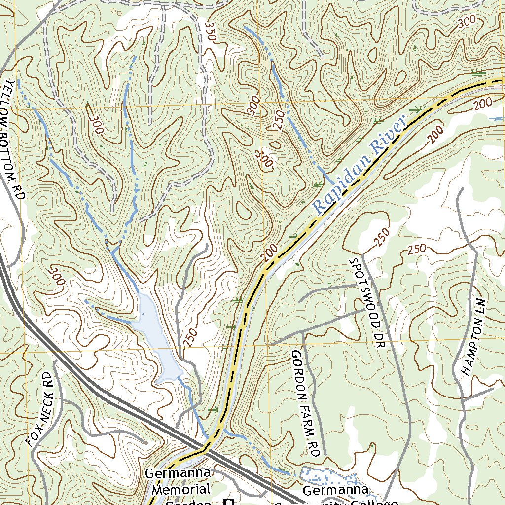 Germanna Bridge, VA (2022, 24000-Scale) Map by United States Geological ...