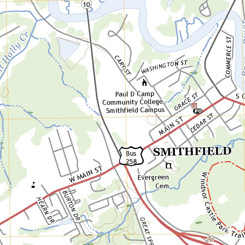 Smithfield, VA (2022, 24000-Scale) Map by United States Geological ...