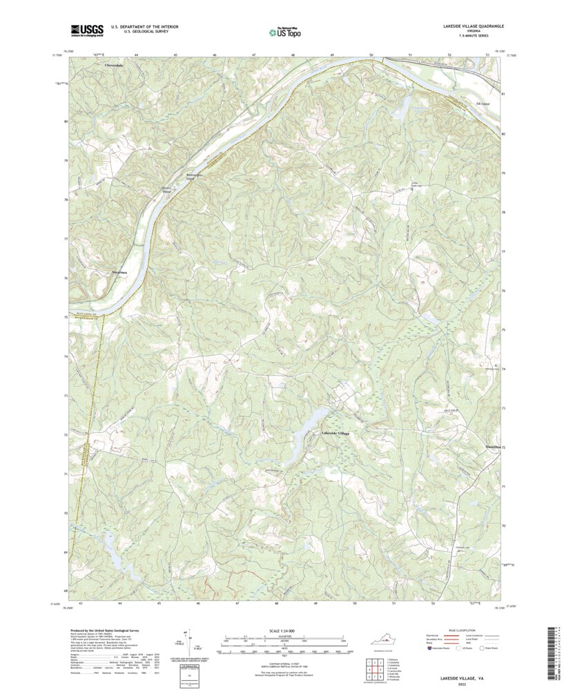 Lakeside Village, VA (2022, 24000-Scale) Map by United States ...