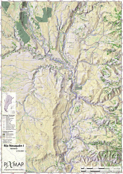 Río Neuquén I 1/50.000 Map by Pixmap Cartografia Digital | Avenza Maps