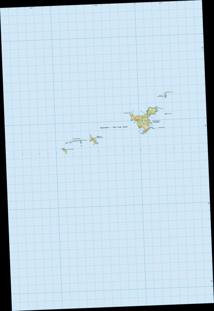 AS21/AS22 - Manawatawhi/Three Kings Islands Map by Land Information New ...