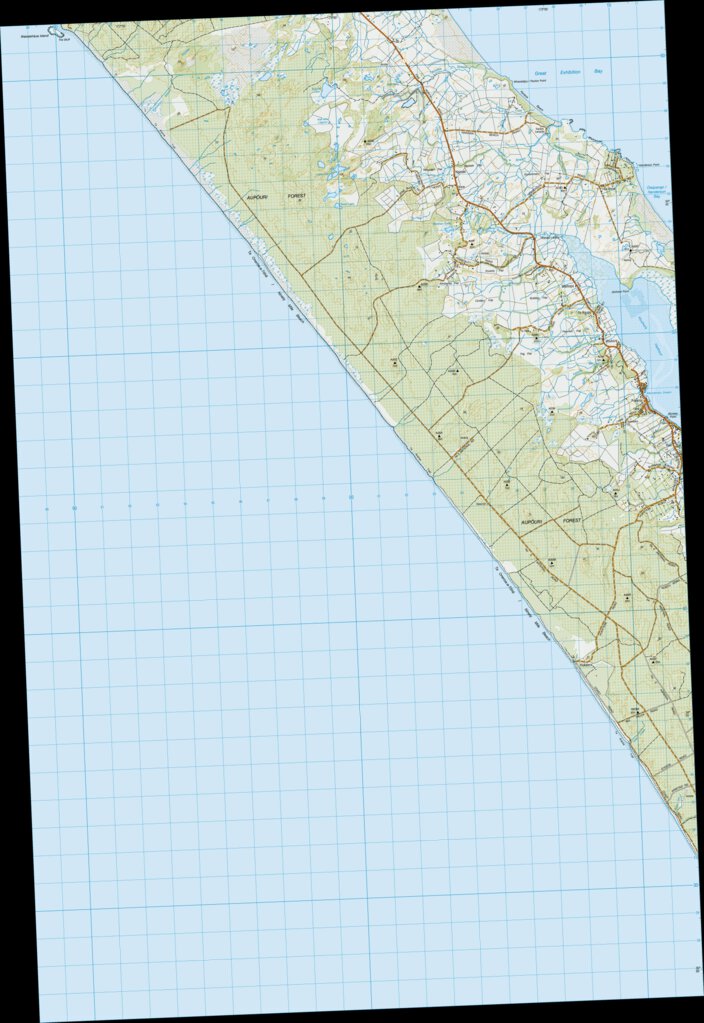 AU25 - Houhora Map by Land Information New Zealand | Avenza Maps